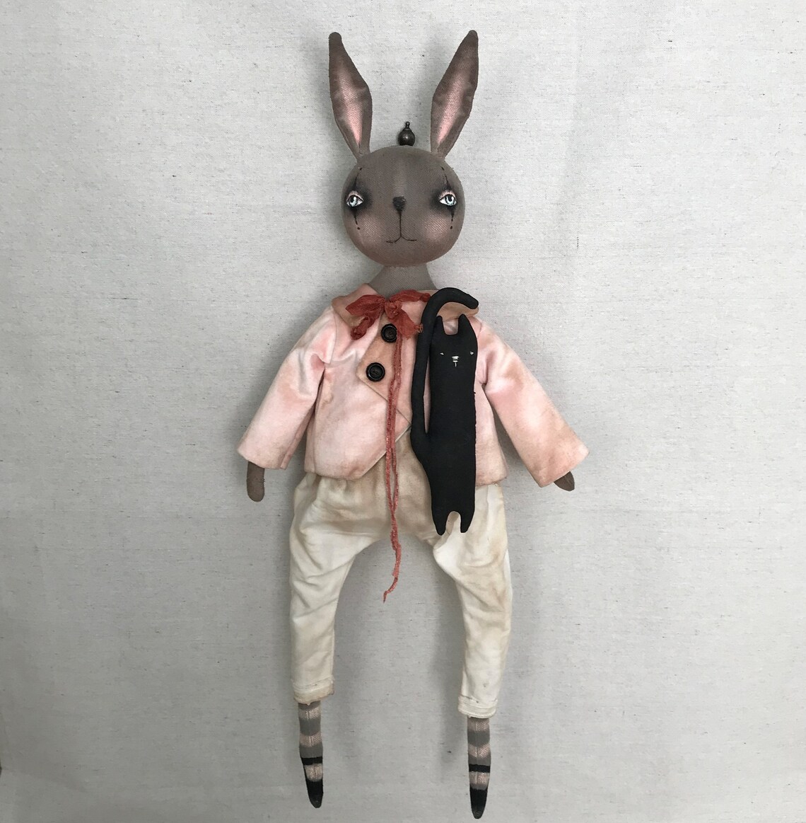 Bunny Rabbit Easter Halloween Epattern-primitive Cloth Doll Craft ...