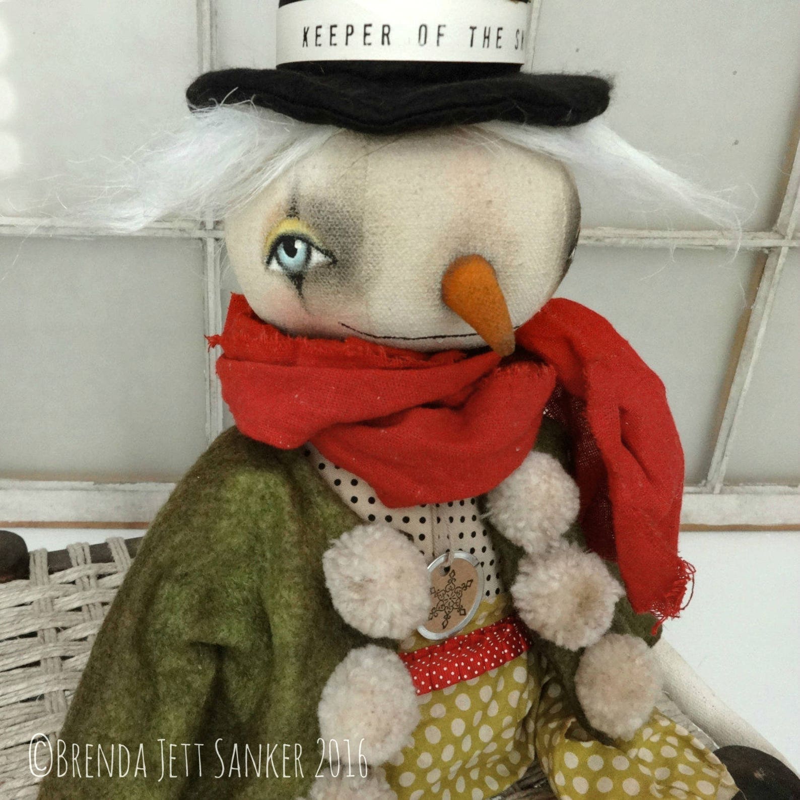Snowman Epattern-primitive Snowman Cloth Doll Craft Digital Download ...