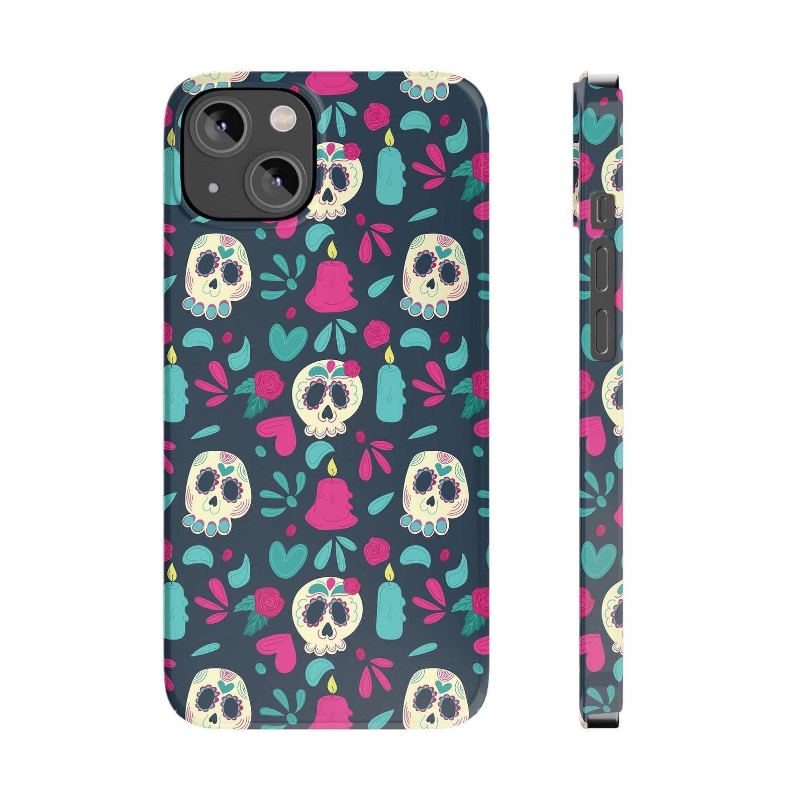 Dia De Muertos Skull iPhone Slim Case - Etsy