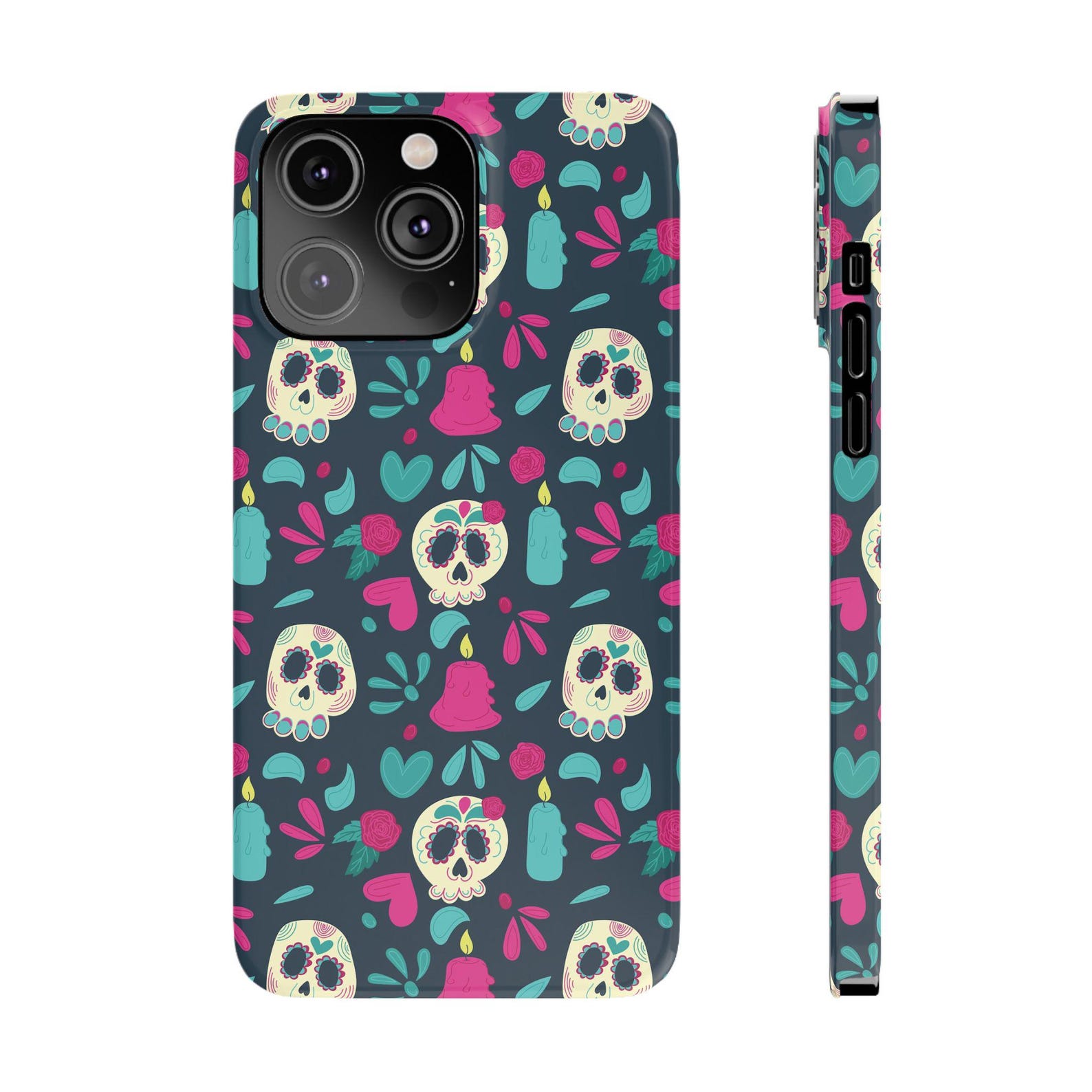 Dia De Muertos Skull iPhone Slim Case - Etsy