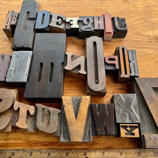 Wood Letters - Etsy