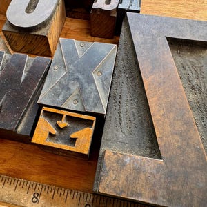 Pick Your Letters Antique WOOD TYPE, Vintage Alphabet, Printing Block ...