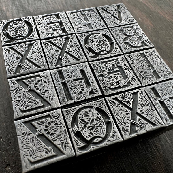 Letterpress Style - Etsy