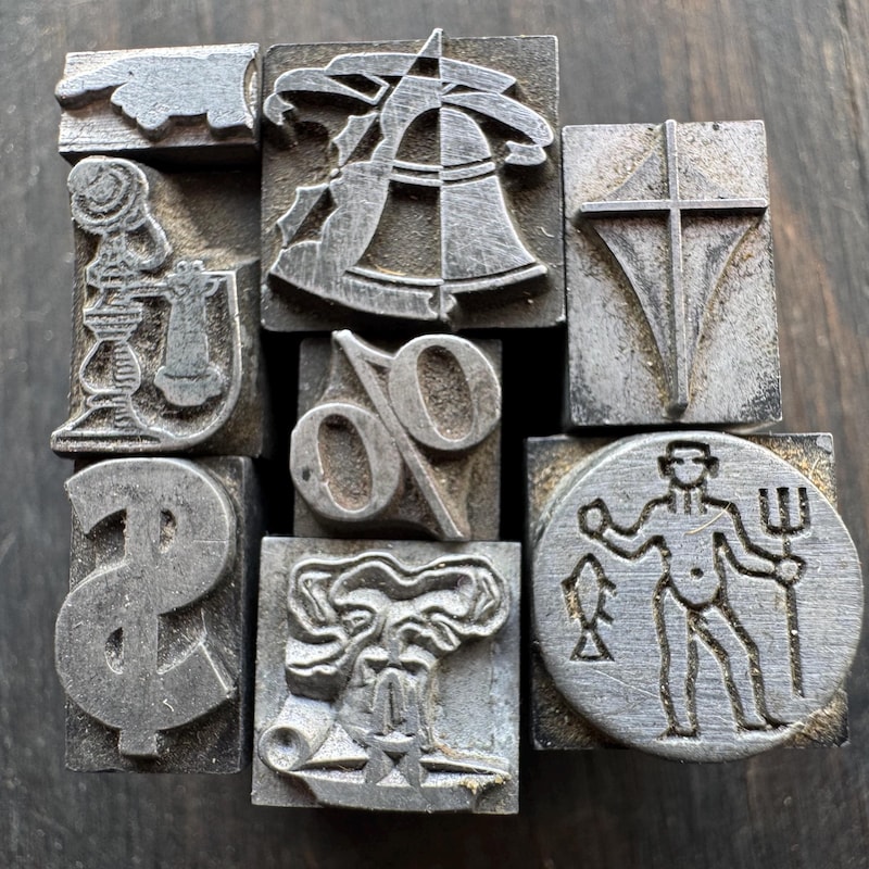 Letterpress Blocks - Etsy