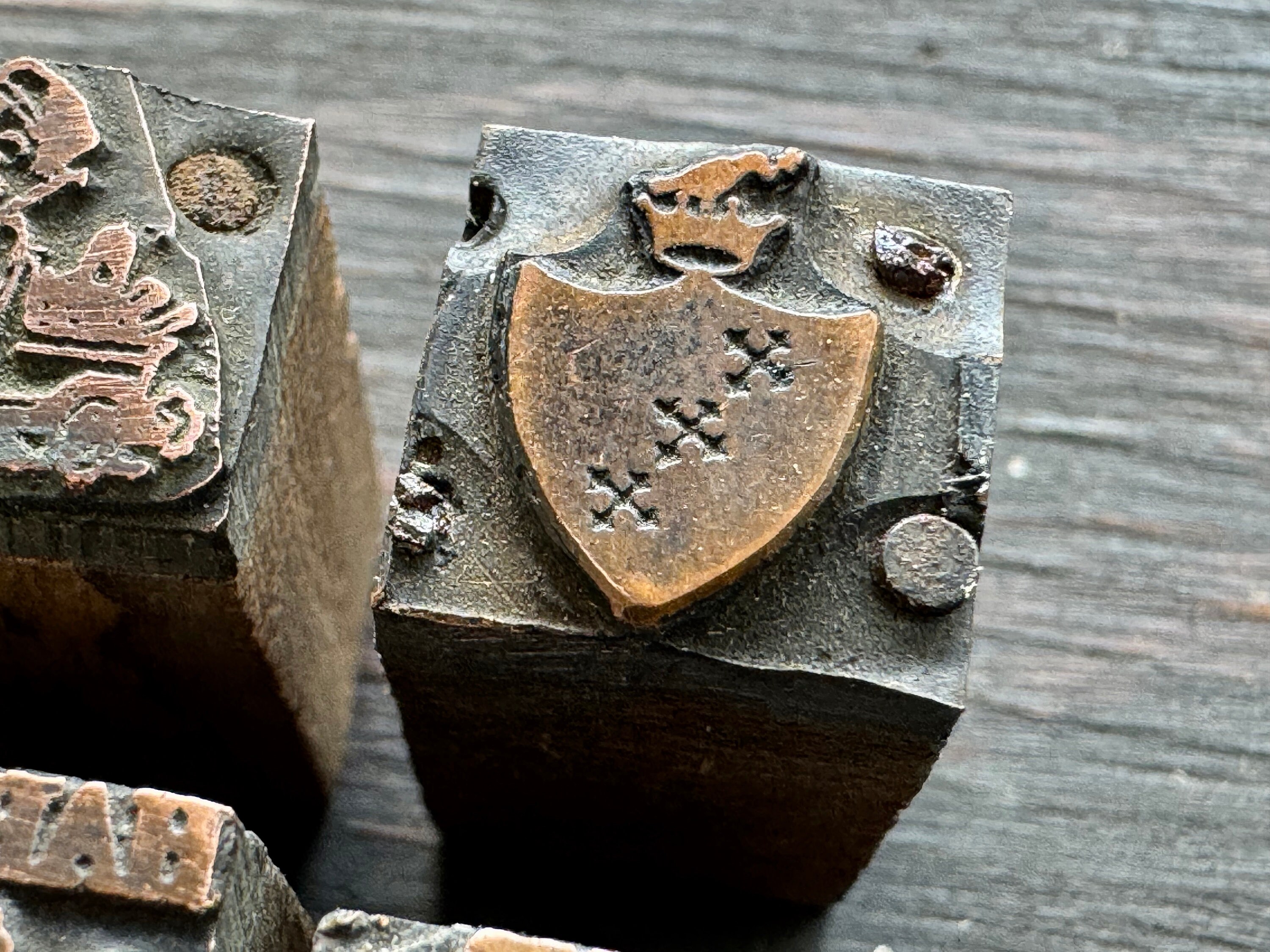 Pick Your PRINTING BLOCK - Antique Copper Symbols, Advertisements ...