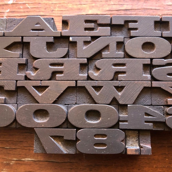 Letterpress Type - Etsy
