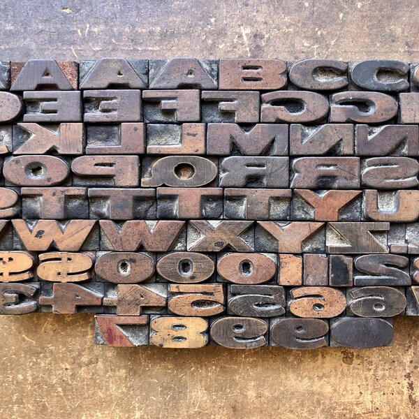 Letterpress Type - Etsy