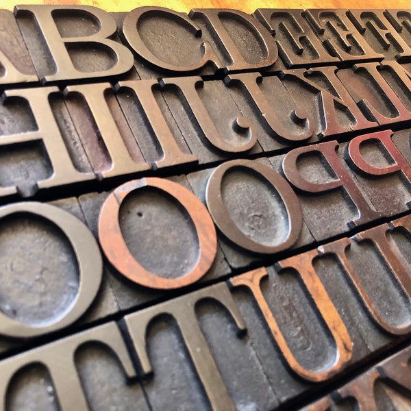 Letterpress Type - Etsy