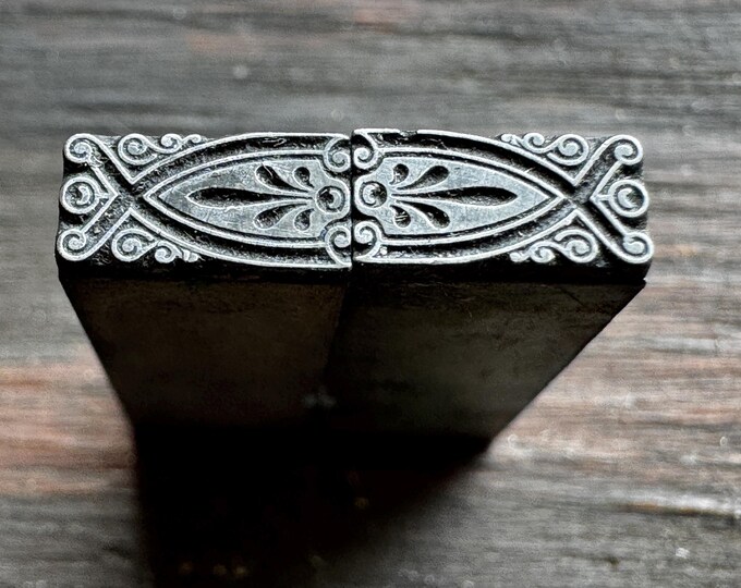 Antique Art Nouveau Metal Printing Block Set - Etsy