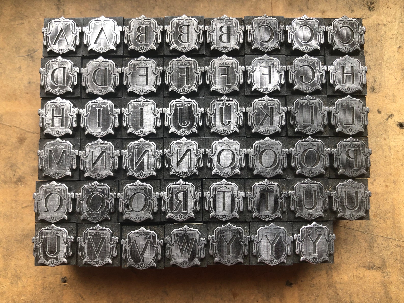 Pick Your Letters - Antique Letterpress Letter PRINTING BLOCKS - Serif ...