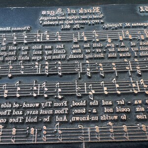 ONE Letterpress Printers Electrotype Music Hymn Plate - Etsy