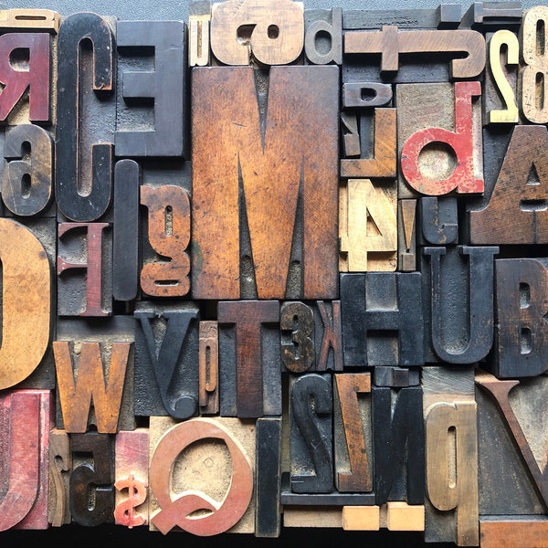 Letterpress Type - Etsy