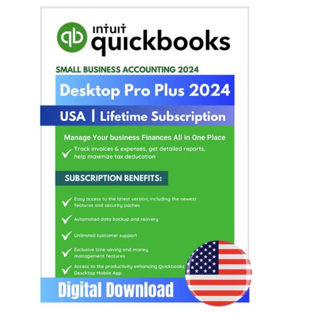 Quickbooks Desktop Pro Plus 2024 Official License Key for Windows ...