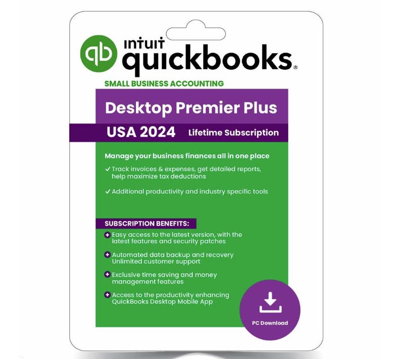 Quickbooks Desktop Premier Plus 2024 Official License Key Lifetime ...