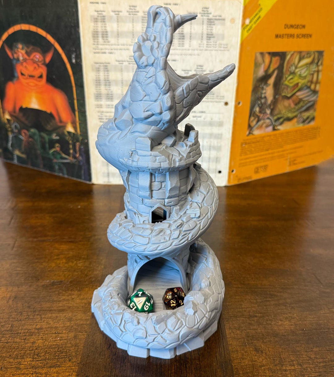 Snake Dice Tower: Basilisk, Daggerheart, D&D, Pathfinder Tabletop RPG ...