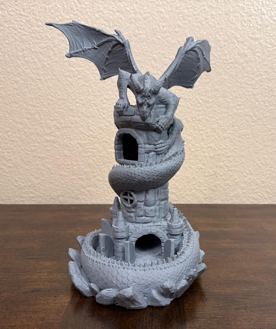 Dice Tower, Dragon-themed Dice Tower, Tabletop RPG, Dungeons & Dragons ...