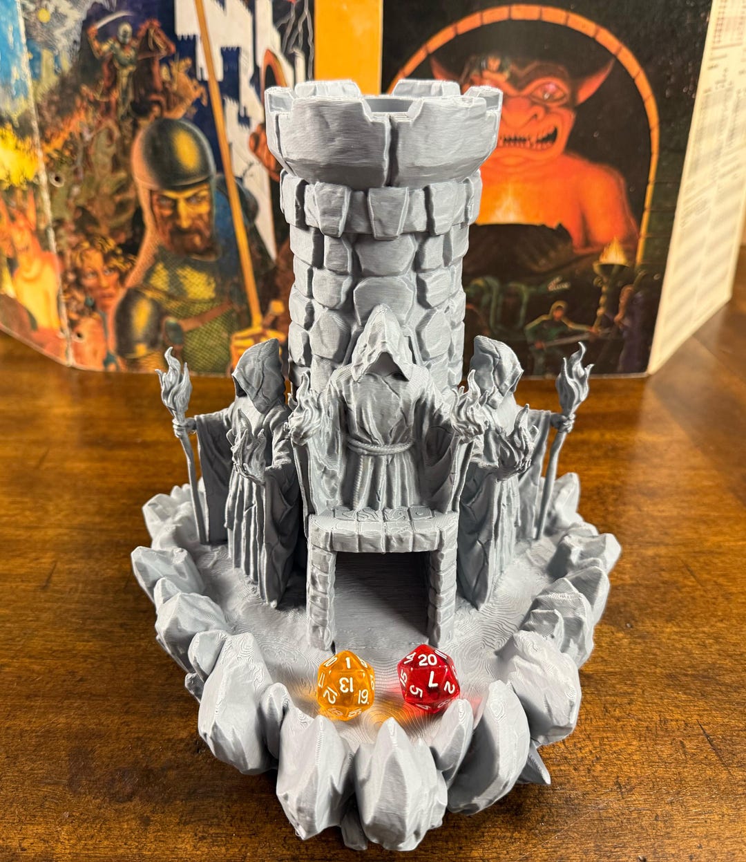 Wizard Dice Tower | 3D Printed Dnd Dice Roller | Tabletop RPG Accessory ...