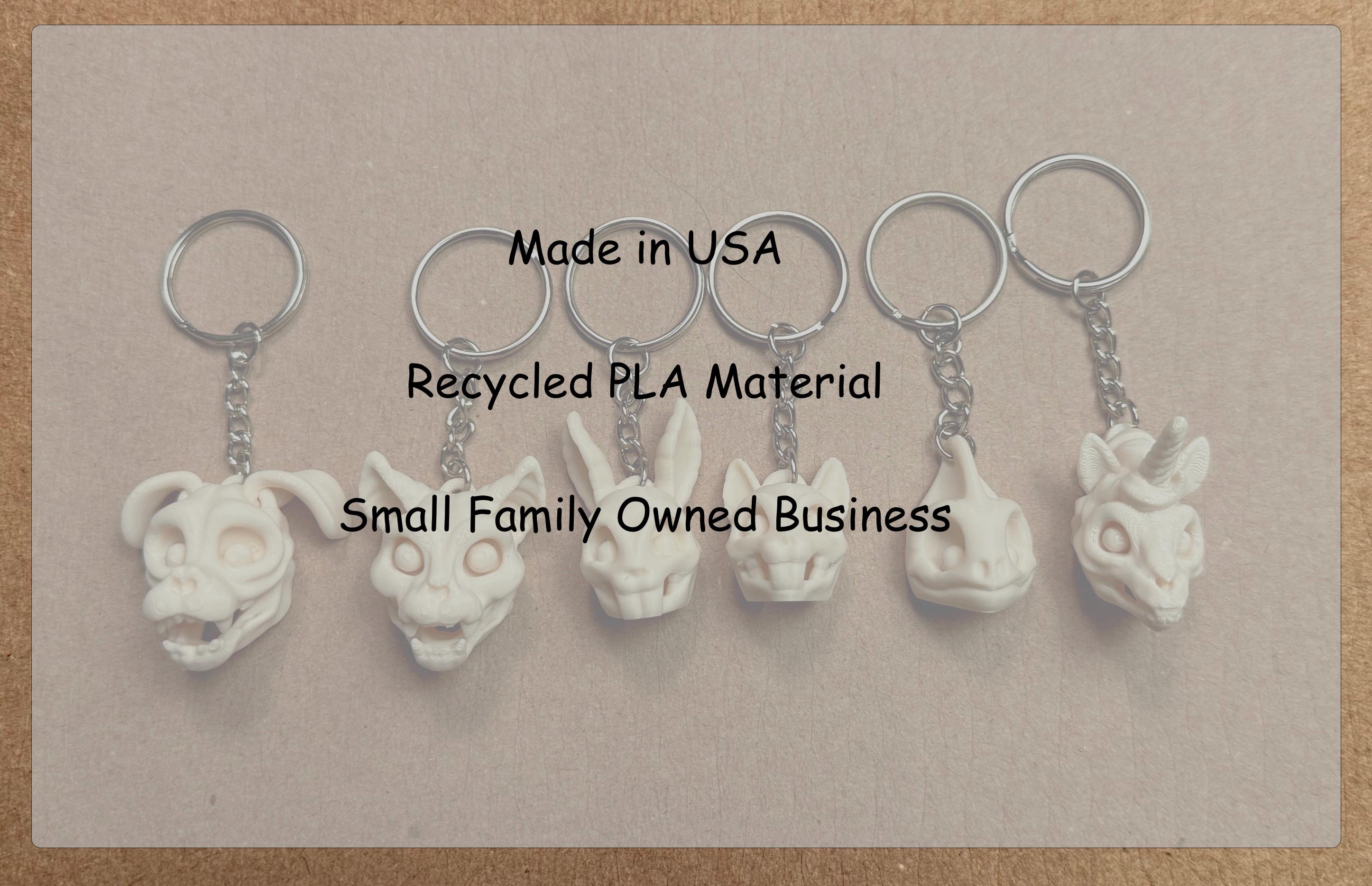 Skeleton Animal Keychains | Skull Keychains Set | Unique Backpack ...