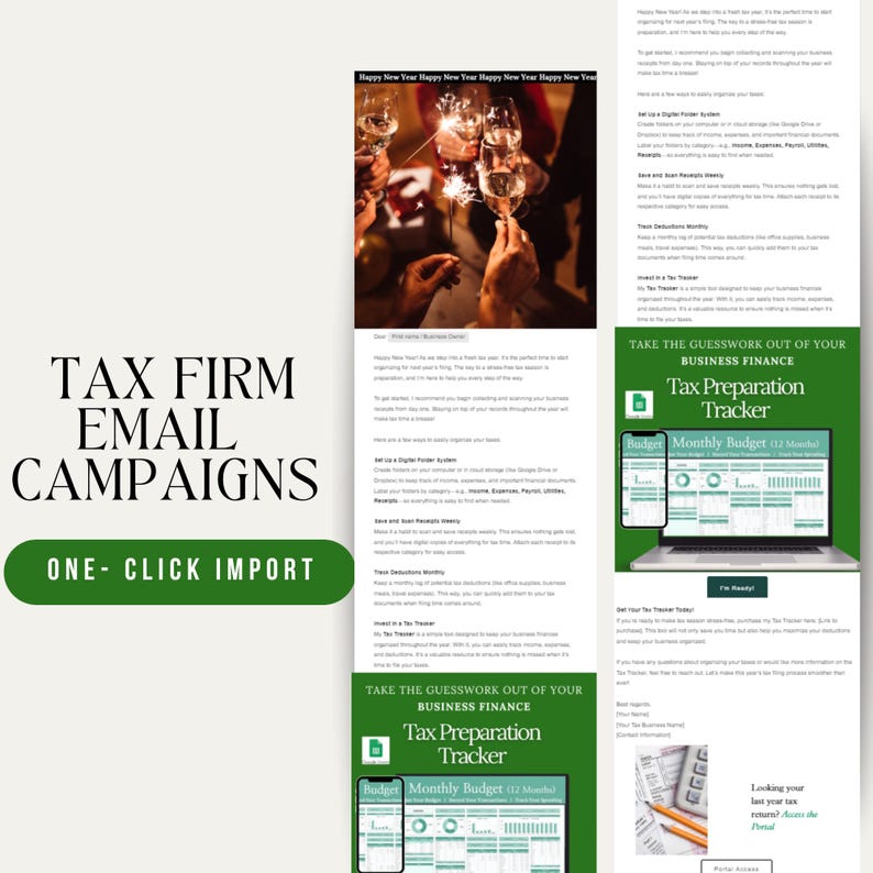 Tax Email Templates Flodesk Template for Tax Business Welcome Email Tax ...