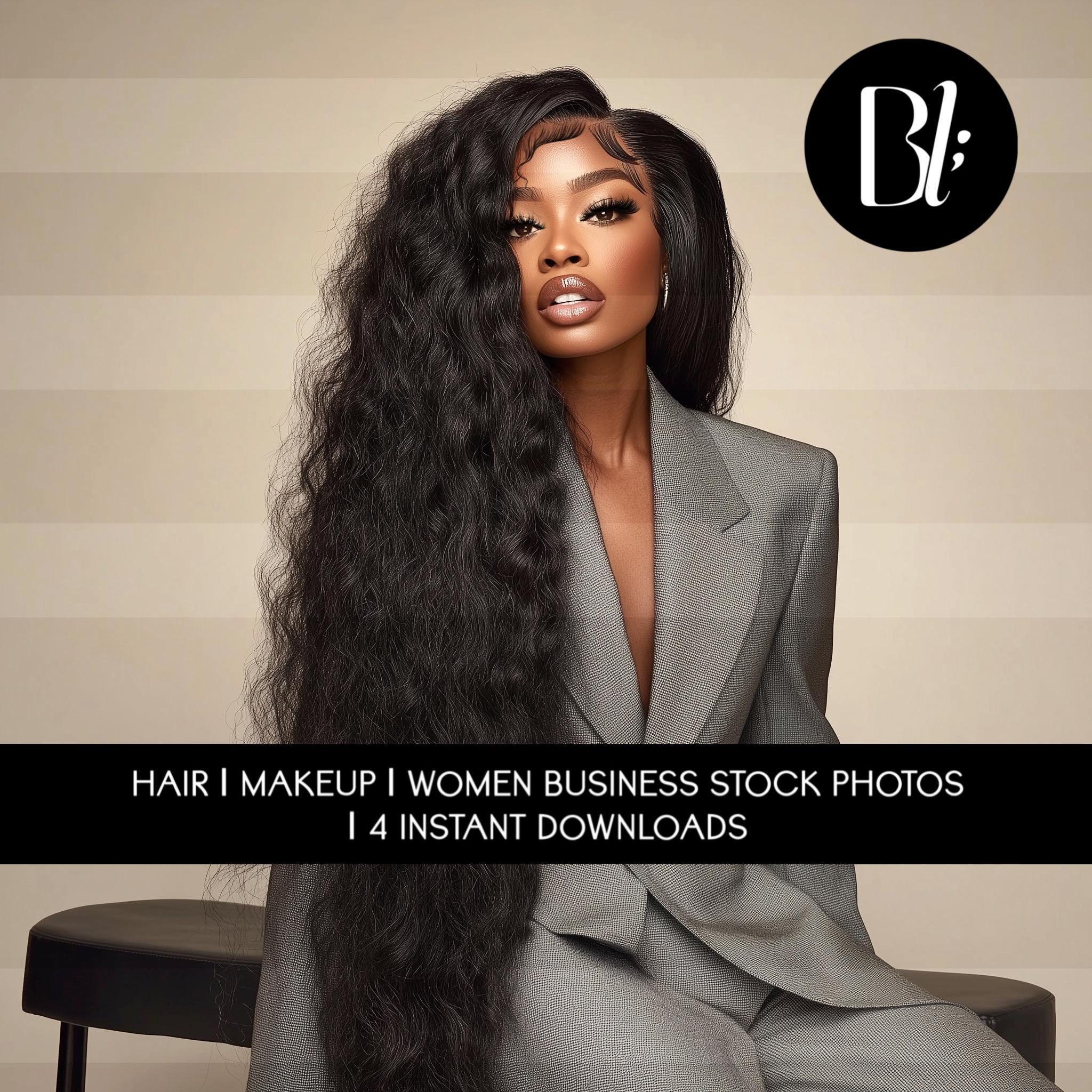 CEO Girl Boss Model Stock Photos L Hair Extension Makeup L Business ...