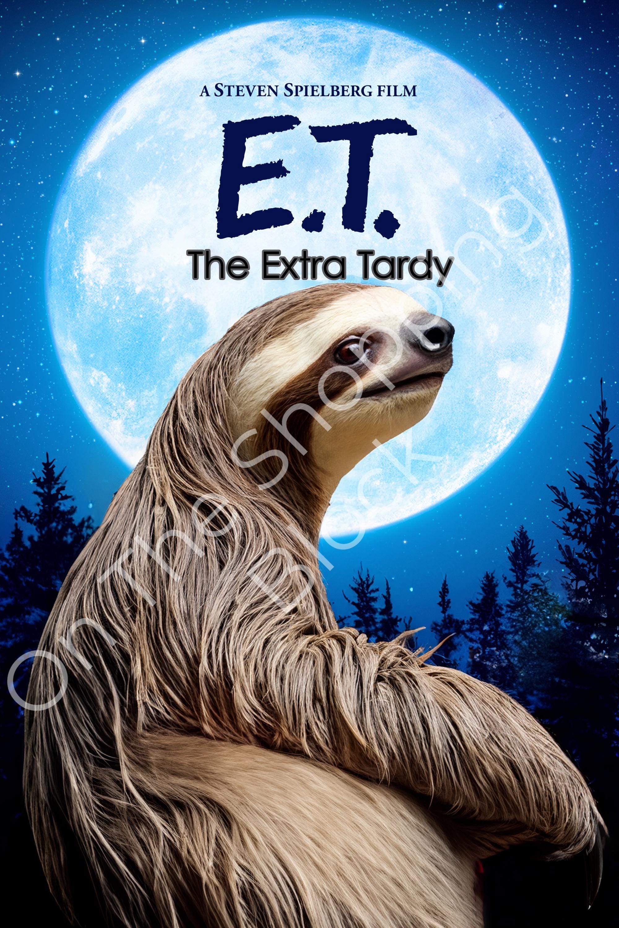 E.T. the Extra Tardy Parody Poster - Etsy