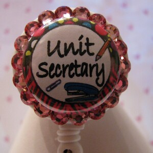 Unit Secretary Badge Reel, Unit Clerk Badge Reel, Unit Secretary Badge ...