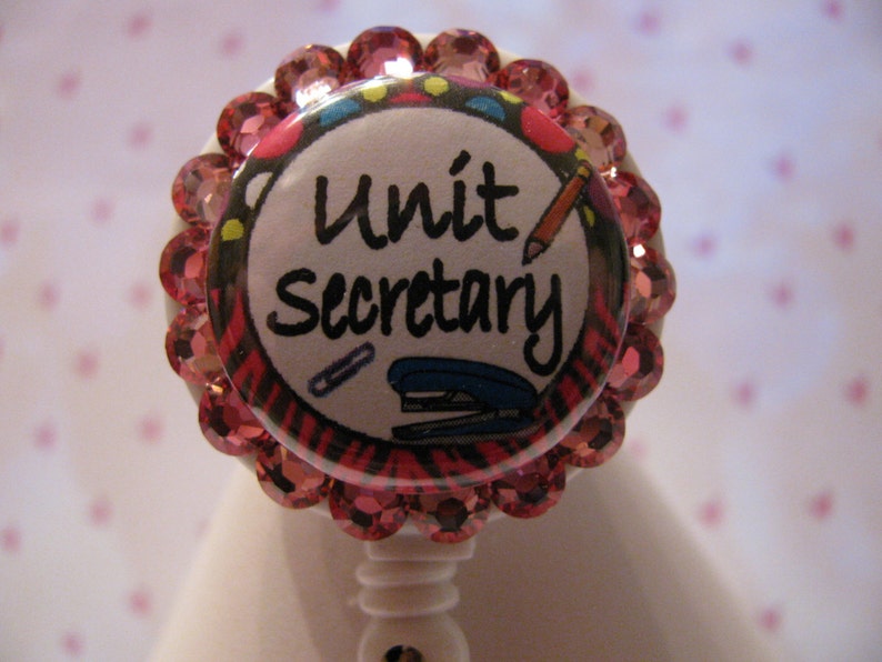 Unit Secretary Badge Reel Unit Clerk Badge Reel Unit | Etsy