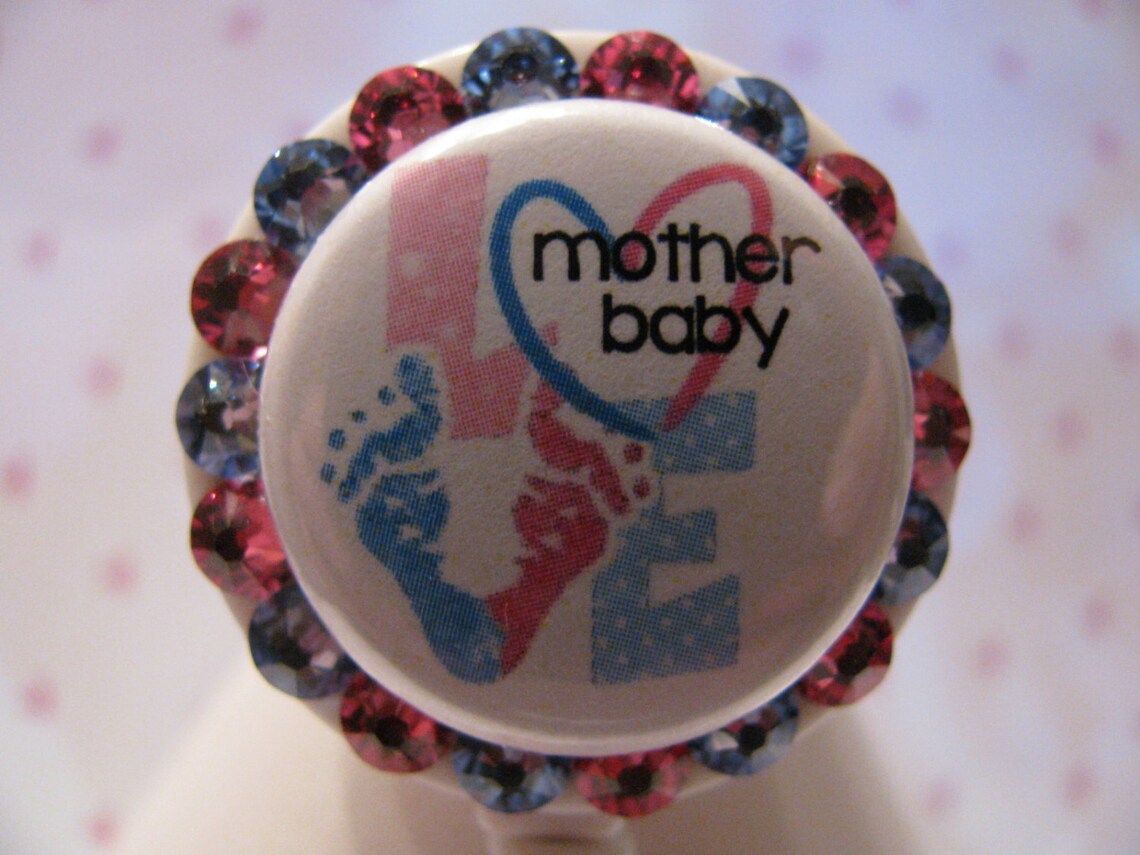 Mother Baby Retractable ID Badge ReelMother Baby Nurse Id | Etsy