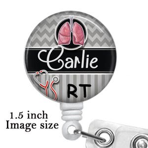 RT Badge Reel, Respiratory Therapist Badge Holder, Respiratory Therapy ...