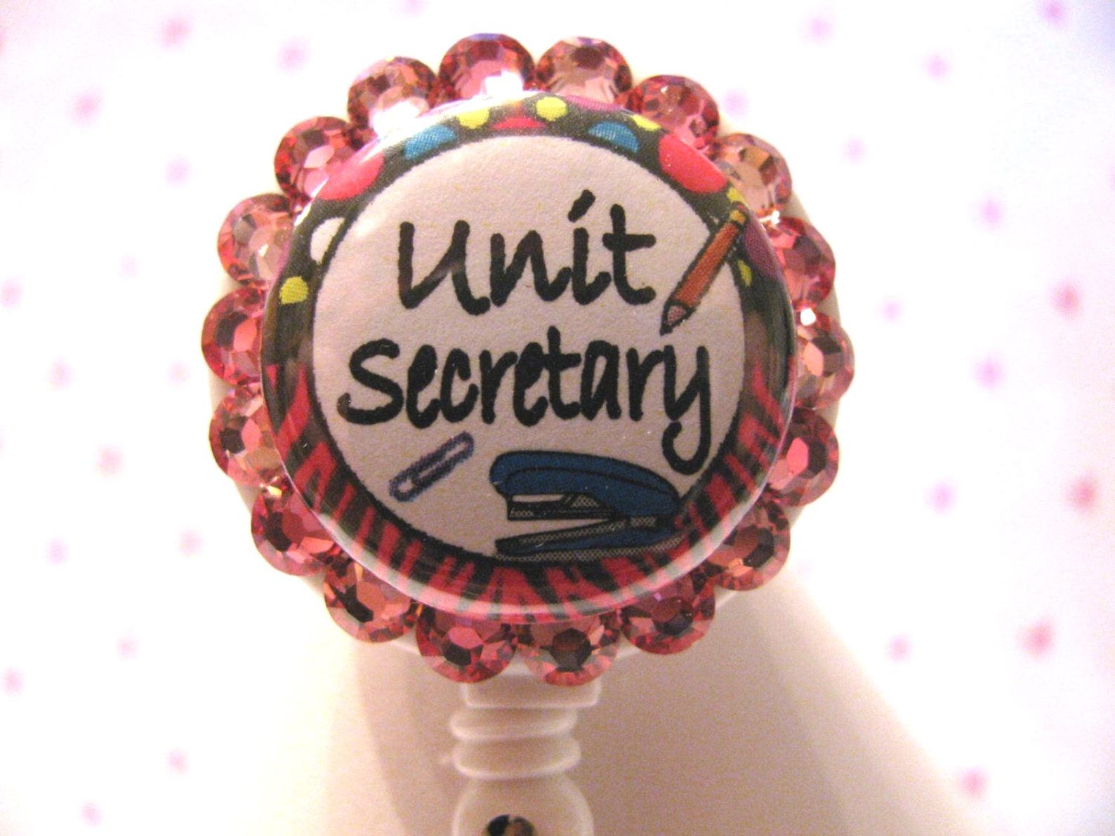 Unit Secretary Badge Reel, Unit Clerk Badge Reel, Unit Secretary Badge ...