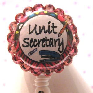 Unit Secretary Badge Reel, Unit Clerk Badge Reel, Unit Secretary Badge ...