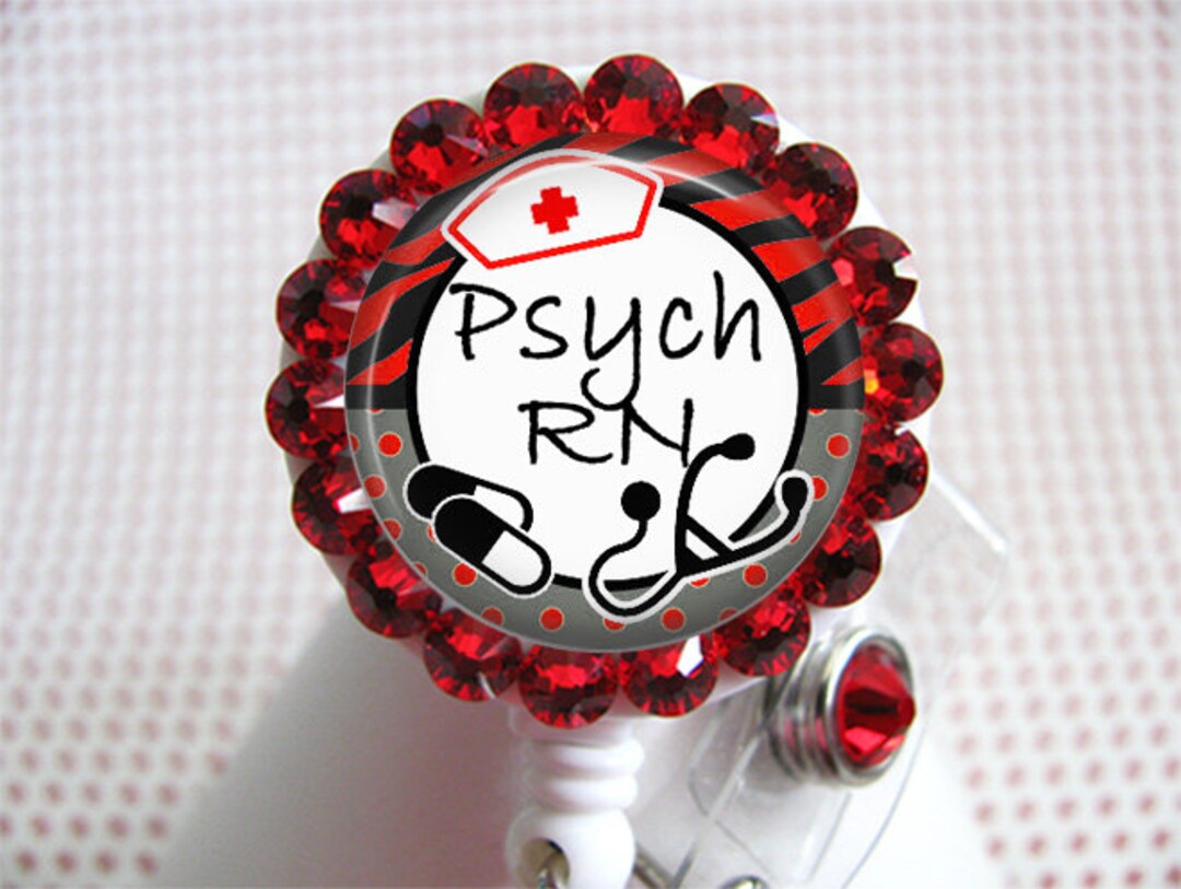 Psych RN Badge Reel, Psych Nurse Badge Reel, RN Badge Reel, Psych Nurse ...
