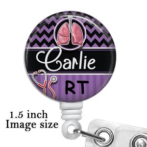 RT Badge Reel, Respiratory Therapist Badge Holder, Respiratory Therapy ...