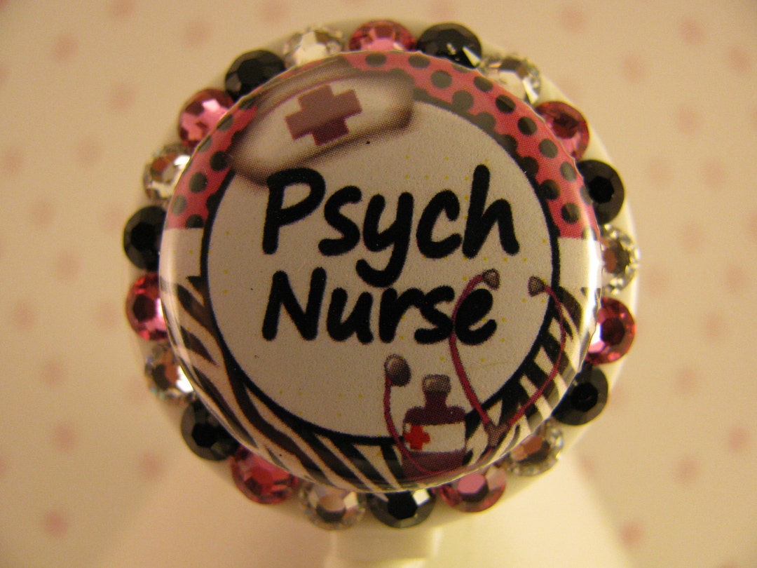 Psych Badge Reel, Nurse Badge Holder, Nurse Badge Bling, Nurse Badge ...