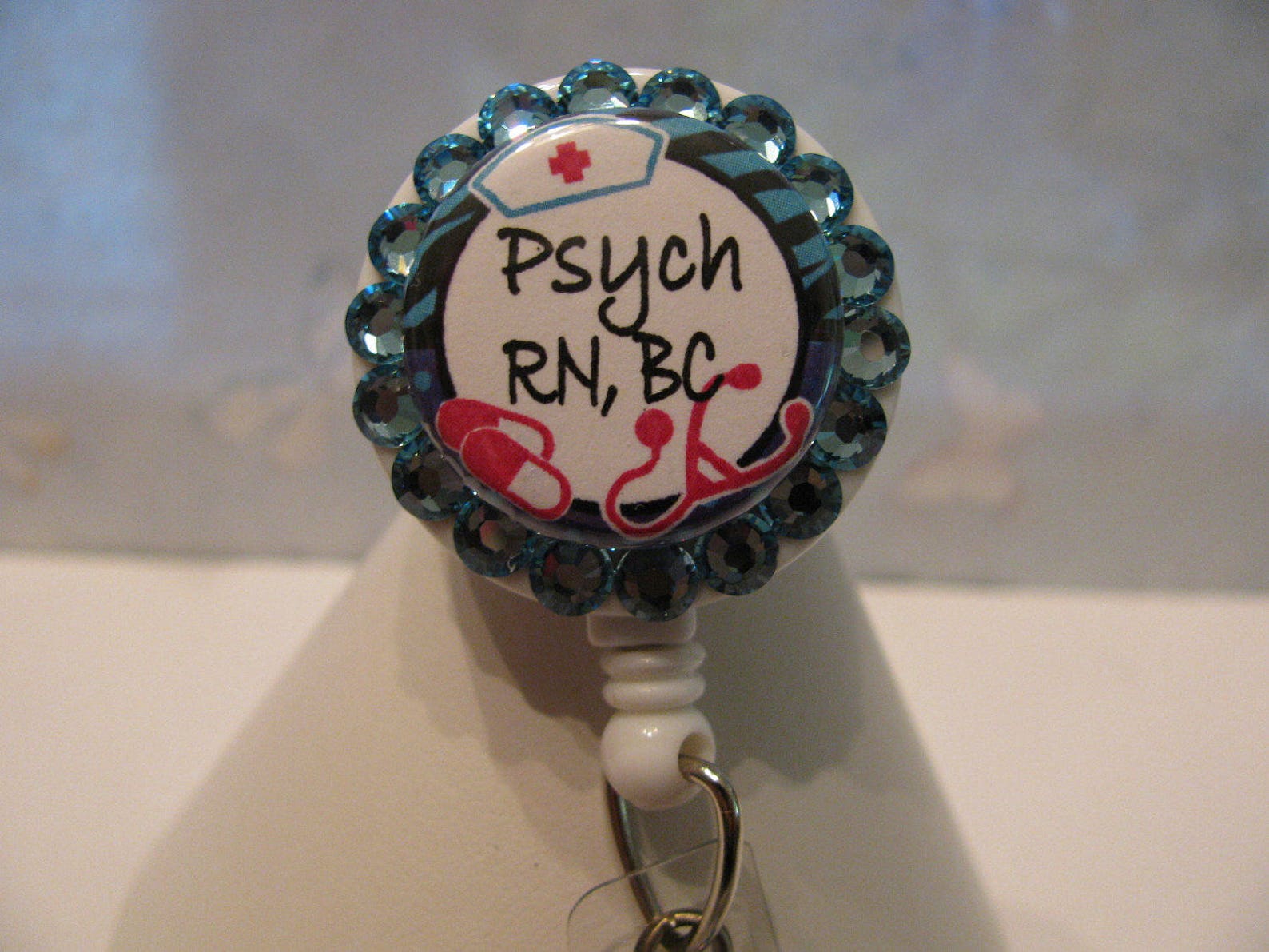 Psych Nurse ID Badge Holder Psych Nurse Badge Reel ID Card | Etsy