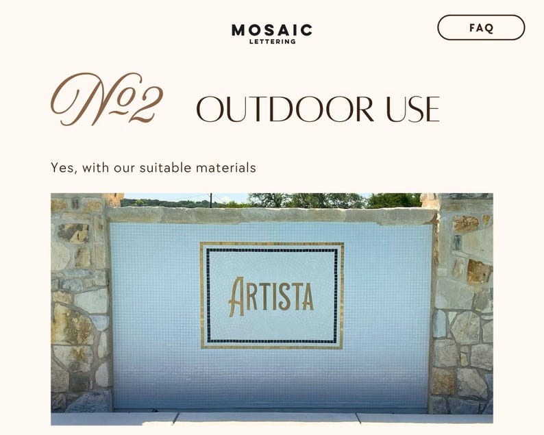 Custom Mosaic Sign | Personalized Floor or Wall Tile Art | Business ...