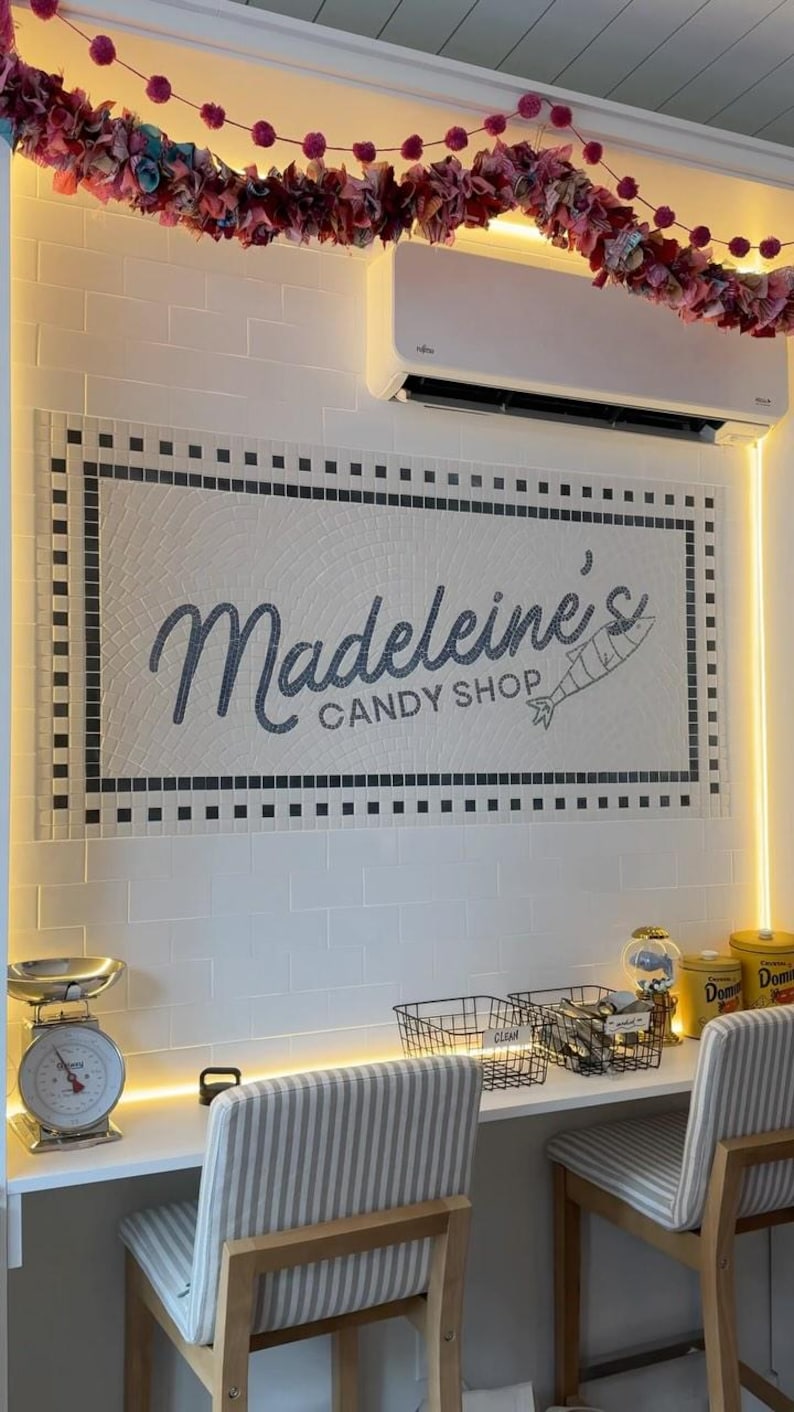 Large Mosaic Wall Sign for Business | Custom Logo Tile Mural | Outdoor ...