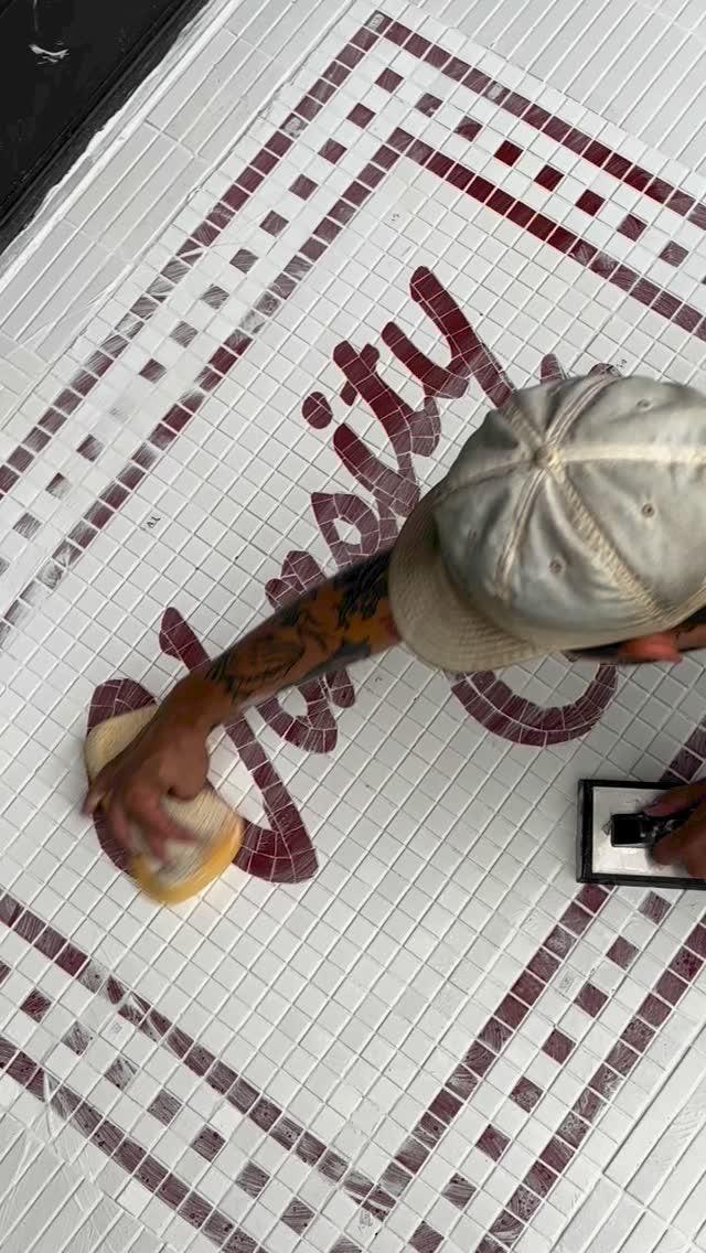 Custom Mosaic Restaurant Floor Tiles | Handmade Design for Entrances ...