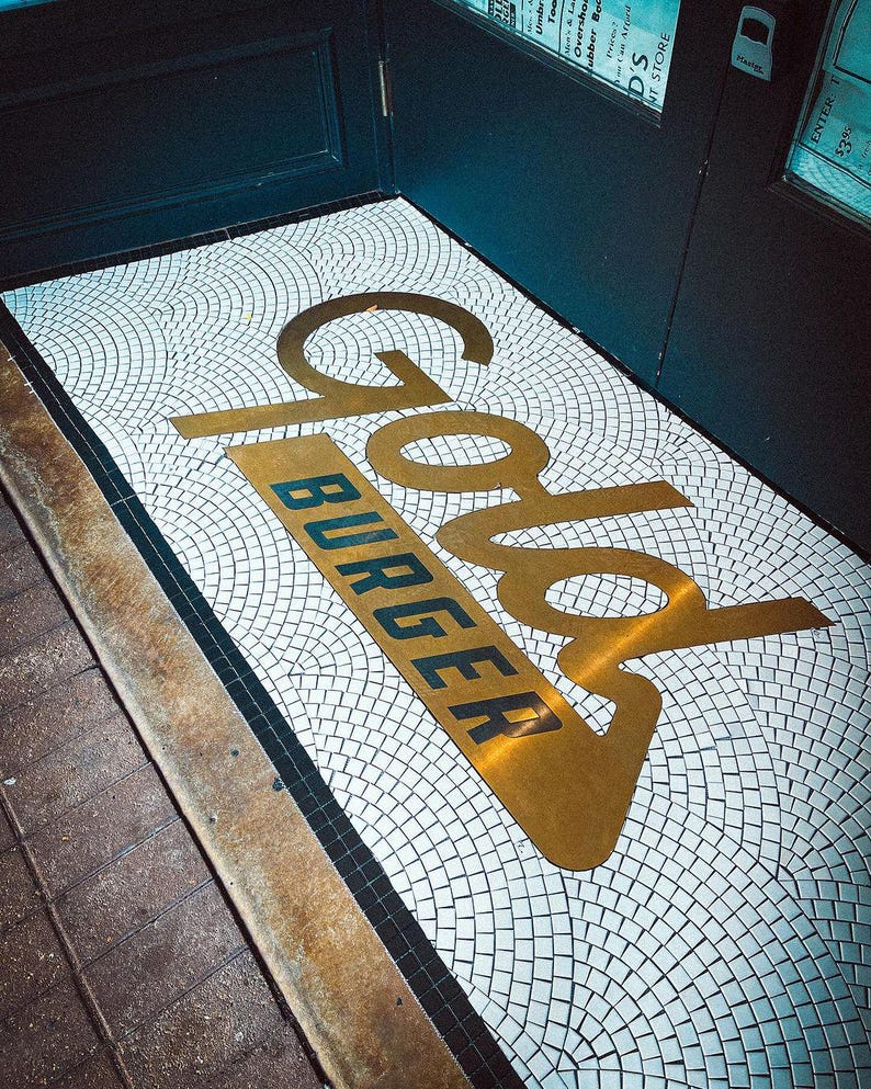 Personalized Business Name Mosaic | Custom Tile Logo for Shop Entry ...