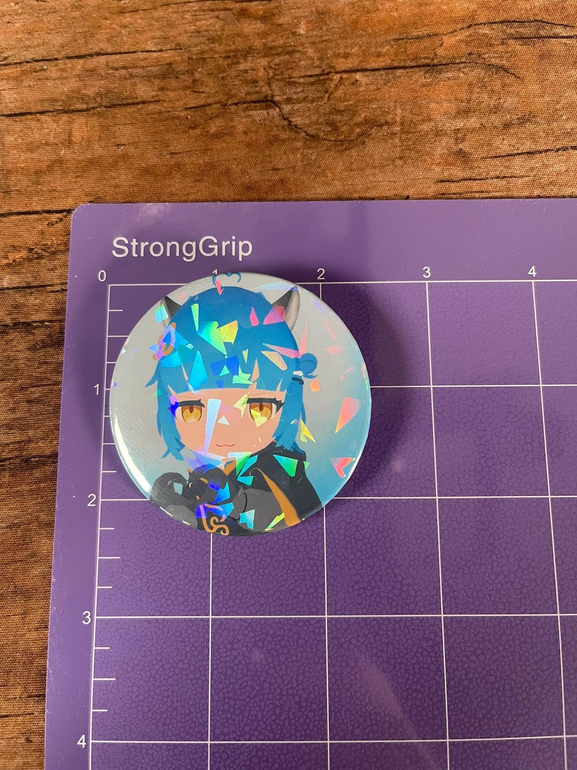 Idol Corp Love | Vtuber | Button Badges | Button | Badges | Hologram ...