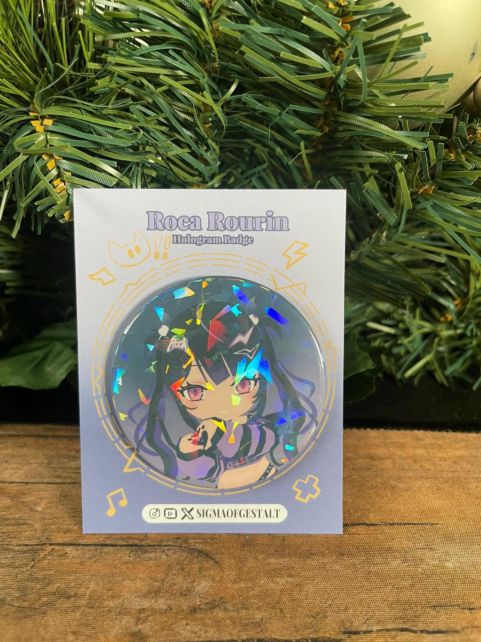 Idol Corp Love | Vtuber | Button Badges | Button | Badges | Hologram ...