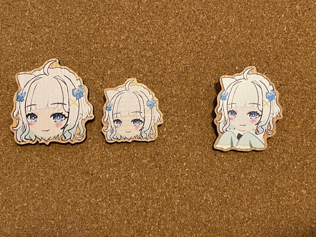 Wooden Pins - Mint Fantome - Vtuber Snack Pins - Etsy