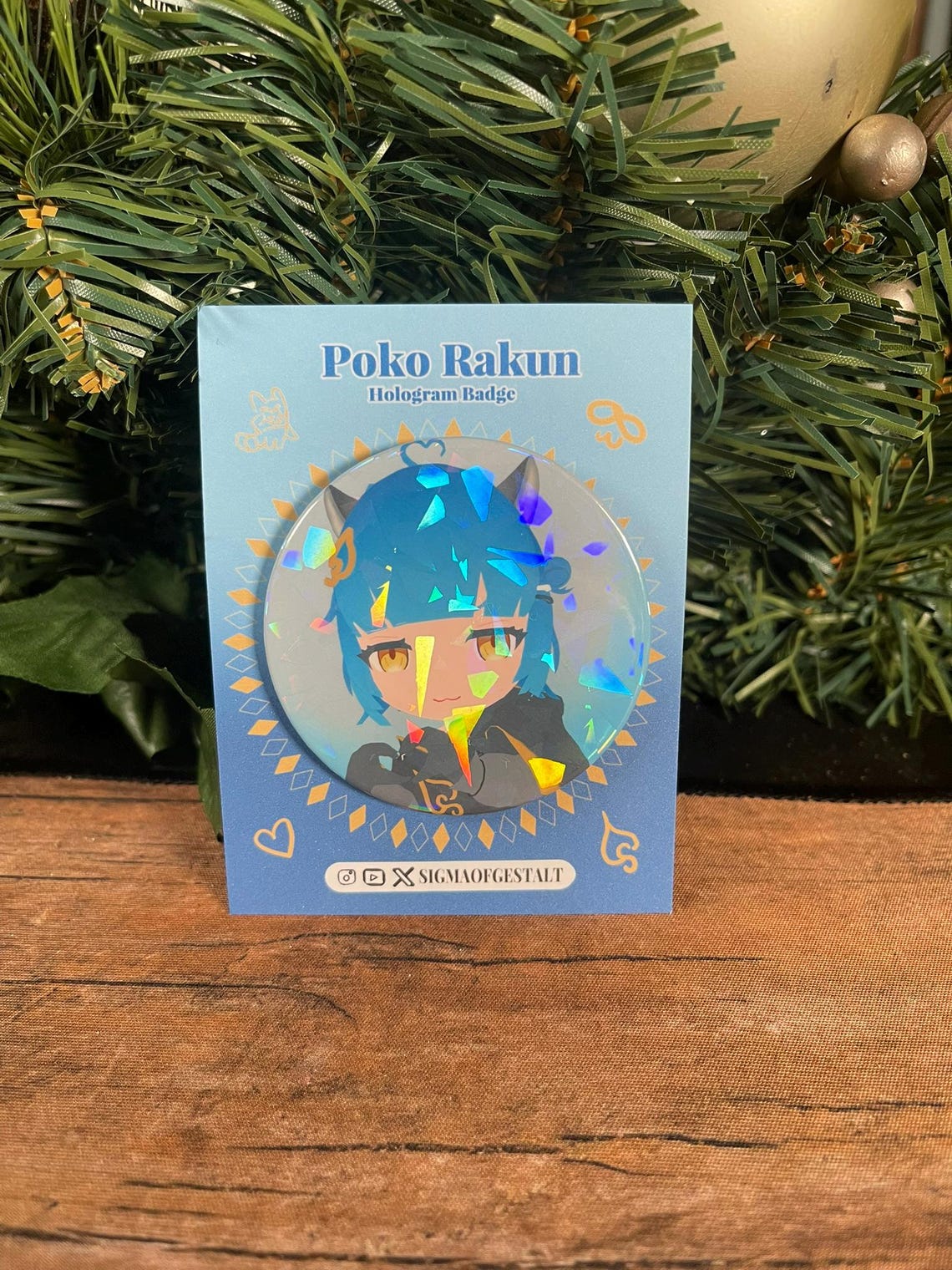 Idol Corp Love | Vtuber | Button Badges | Button | Badges | Hologram ...