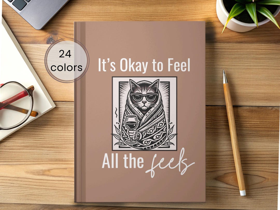 Therapy Notes Journal, It's OK to Feel All the Feels Journal, Mental ...