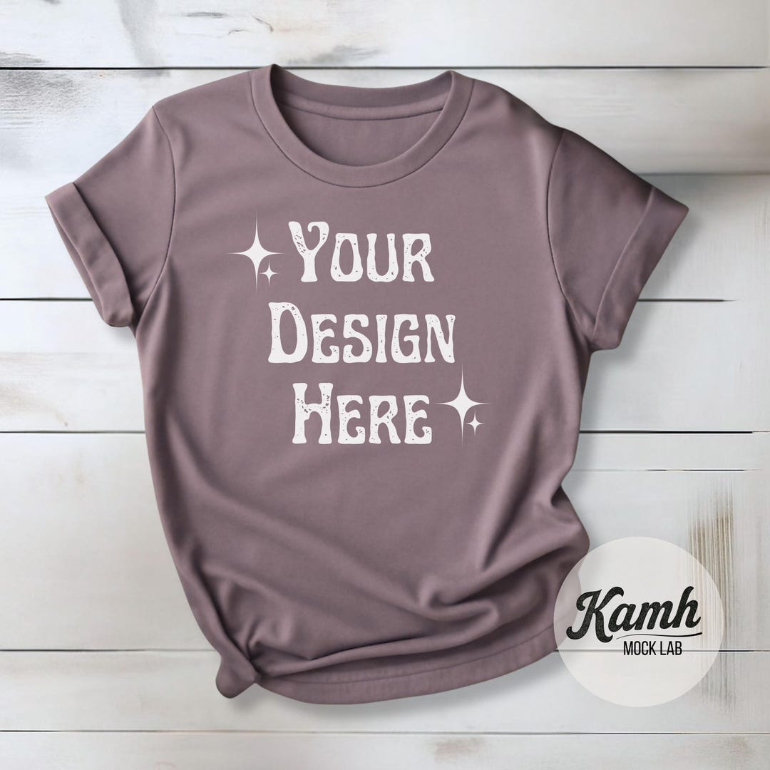 Gildan 64000 Paragon T-shirt Mockup, Simple Flat Lay Gildan 64000 ...