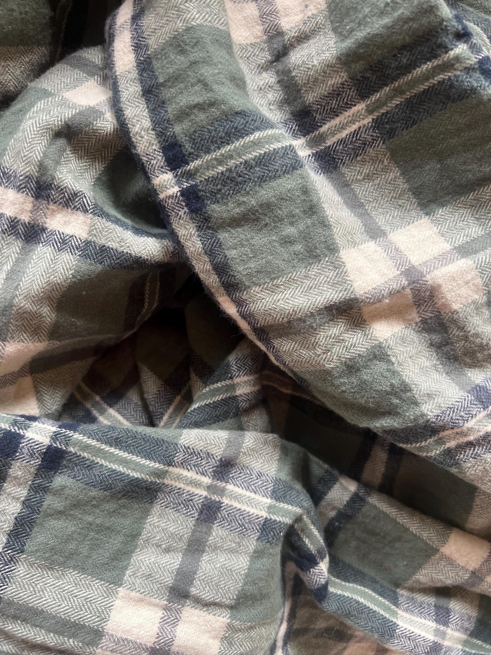 Secondhand Sage Flannel Fabric (sold by the Yard) - Etsy