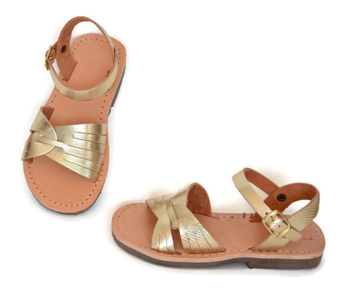 Handmade Roman Children Leather Sandals From Greece - Etsy