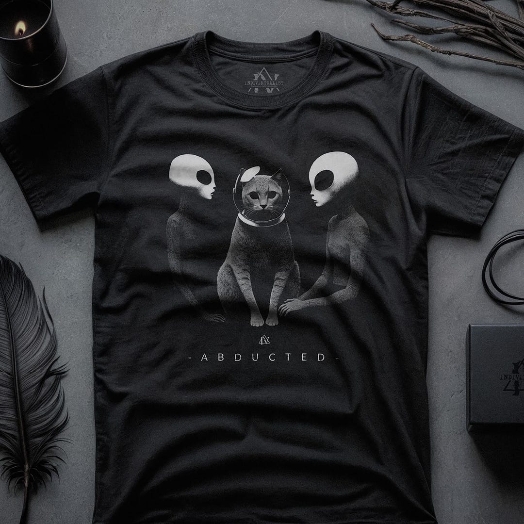 Astronaut Cat Shirt Aliens Shirt Weirdcore Dark Academia Tshirt ...