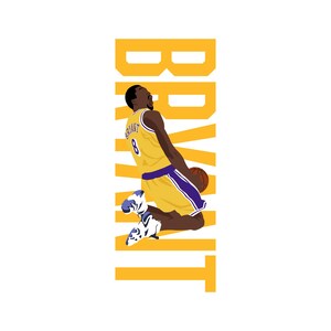 The Late Kobe Bryant's One of Many Iconic Dunk Poses - Etsy