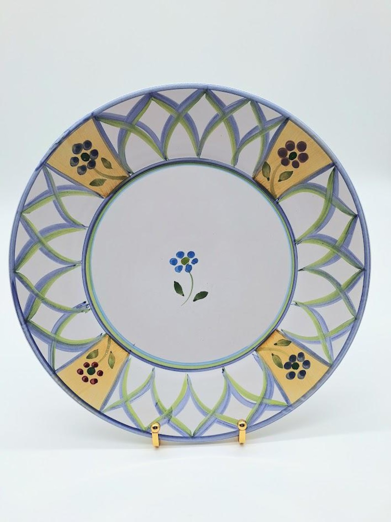 Caleca Hand-painted Italian Dinner Plates – Set of 4, Large 11.25" - Etsy